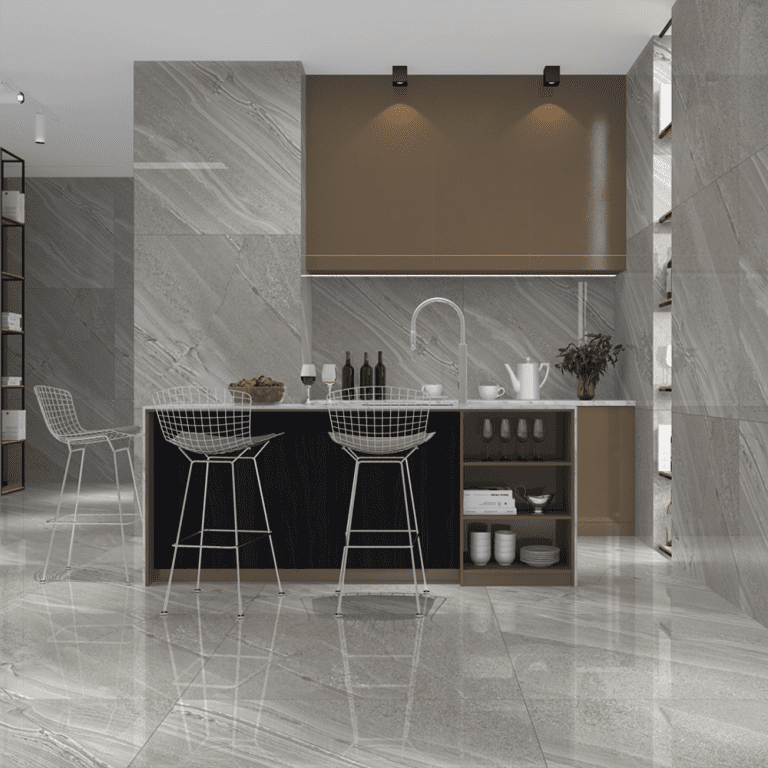 Sahara Grey Marble Look Tile | Porcelain Floor & Wall Tiles