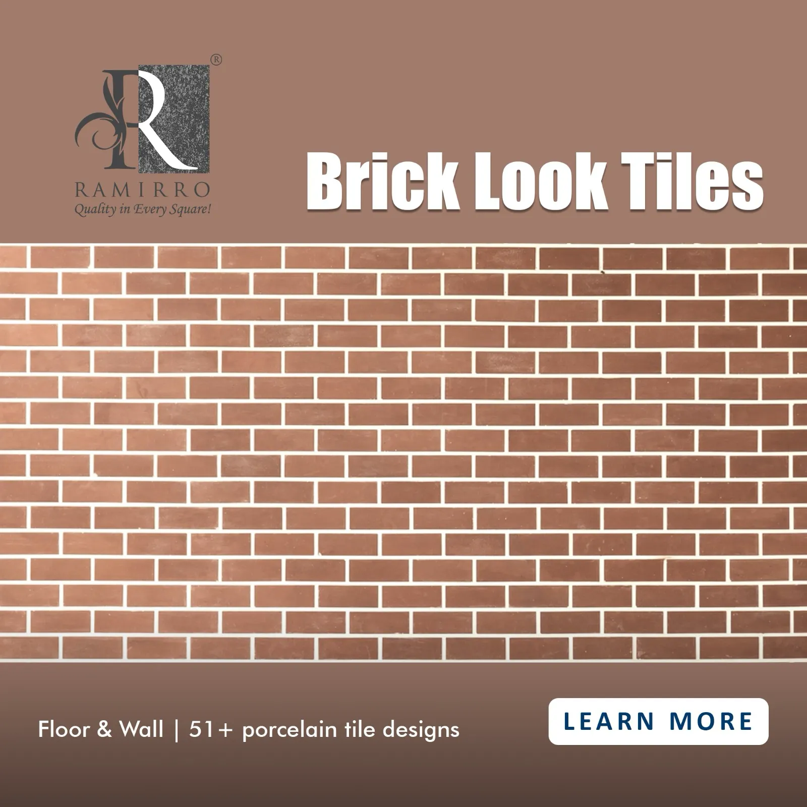 BRICK LOOK TILES - Floor & Wall | 51+ Porcelain Tile designs - Ramirro