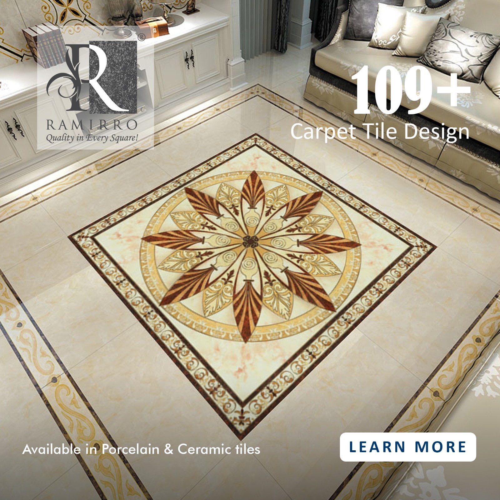 109+ Carpet Tile Design - Available in Porcelain & Ceramic tiles - Ramirro