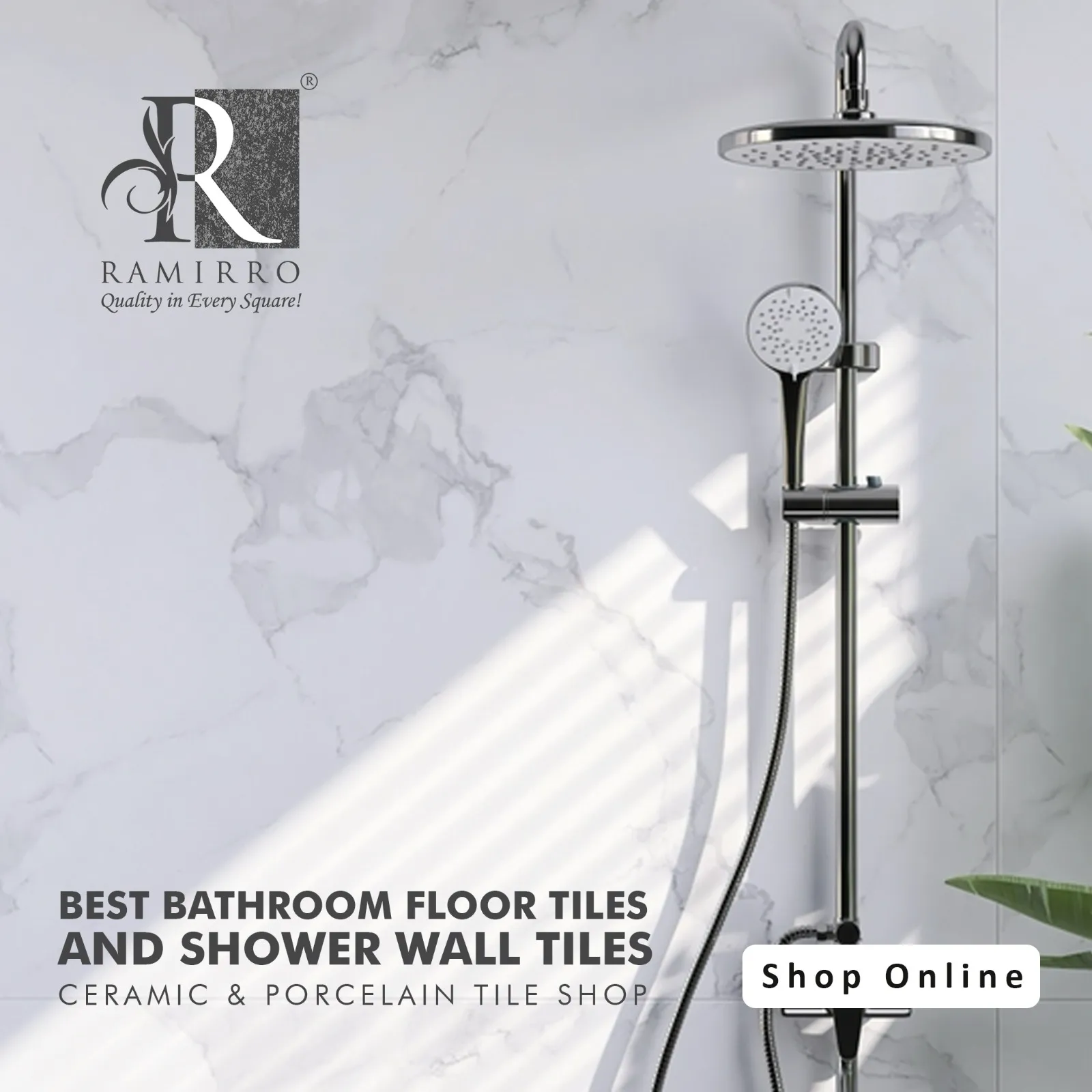 Best Bathroom Floor tiles and Shower Wall Tiles | Ceramic & Porcelain ...