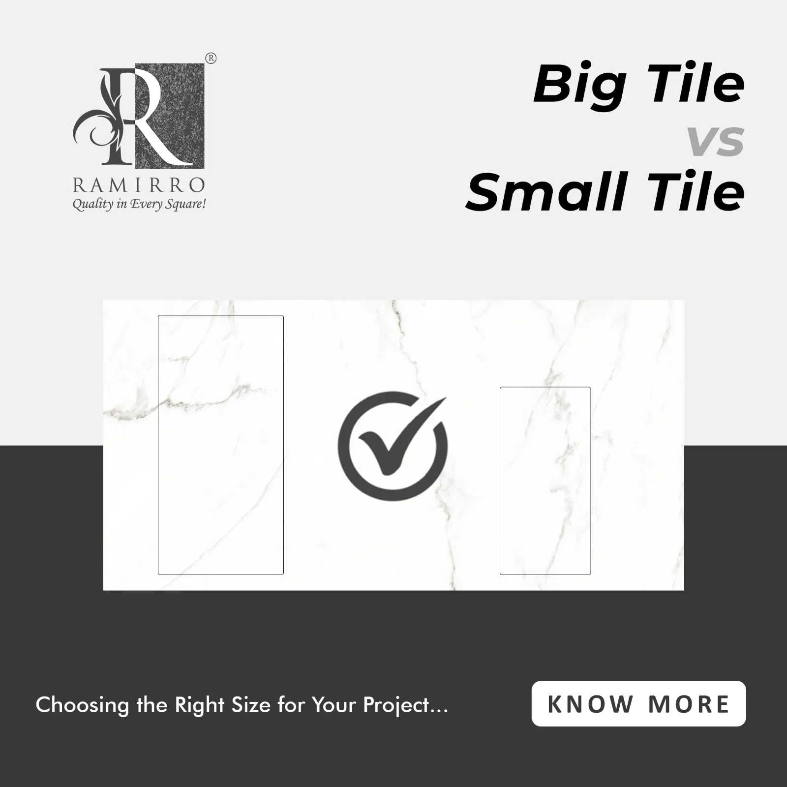 Big Tile vs Small Tile: Choosing the Right Size for Your Project - Ramirro