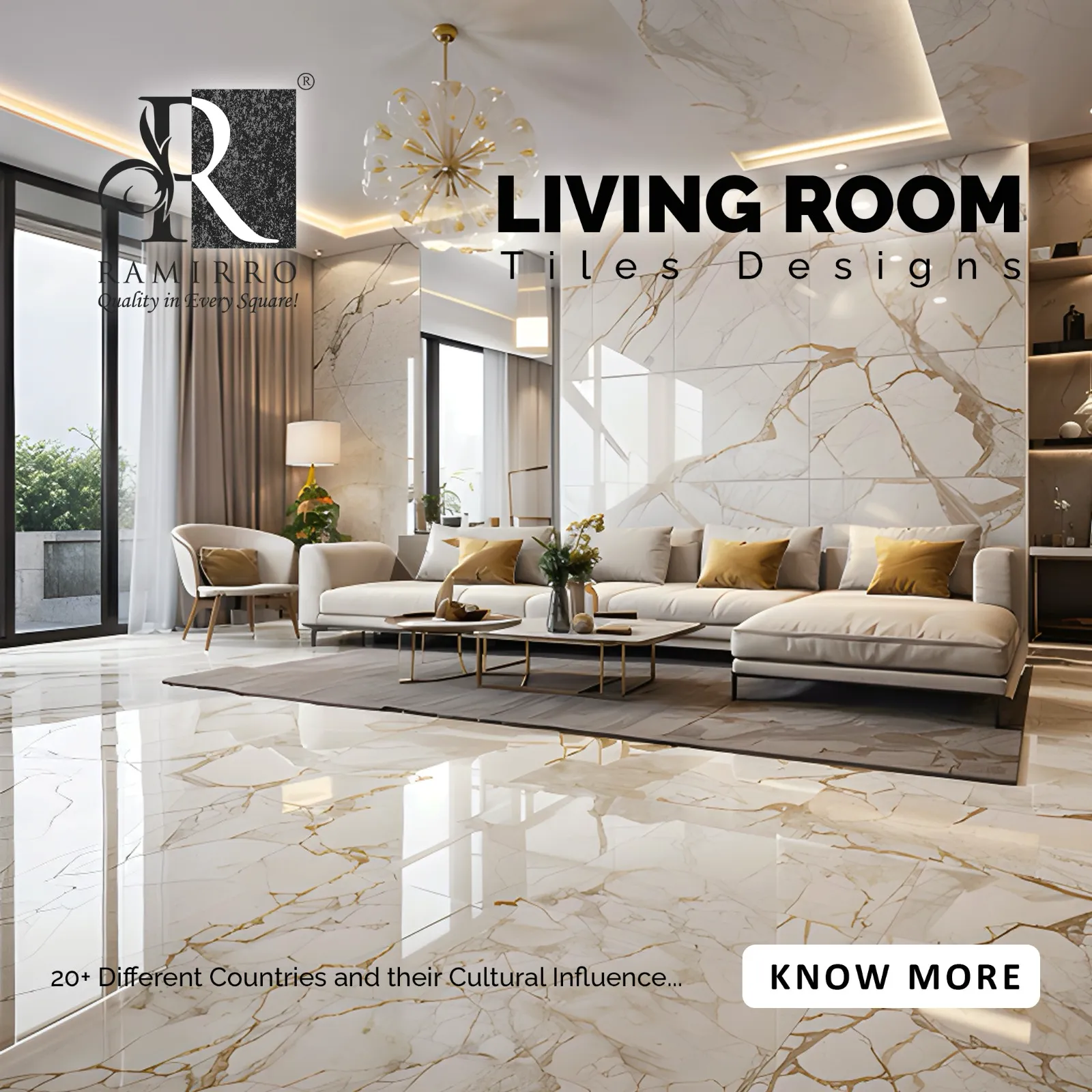 20+ Countries Inspired Living Room Tiles Designs & Ideas 2024