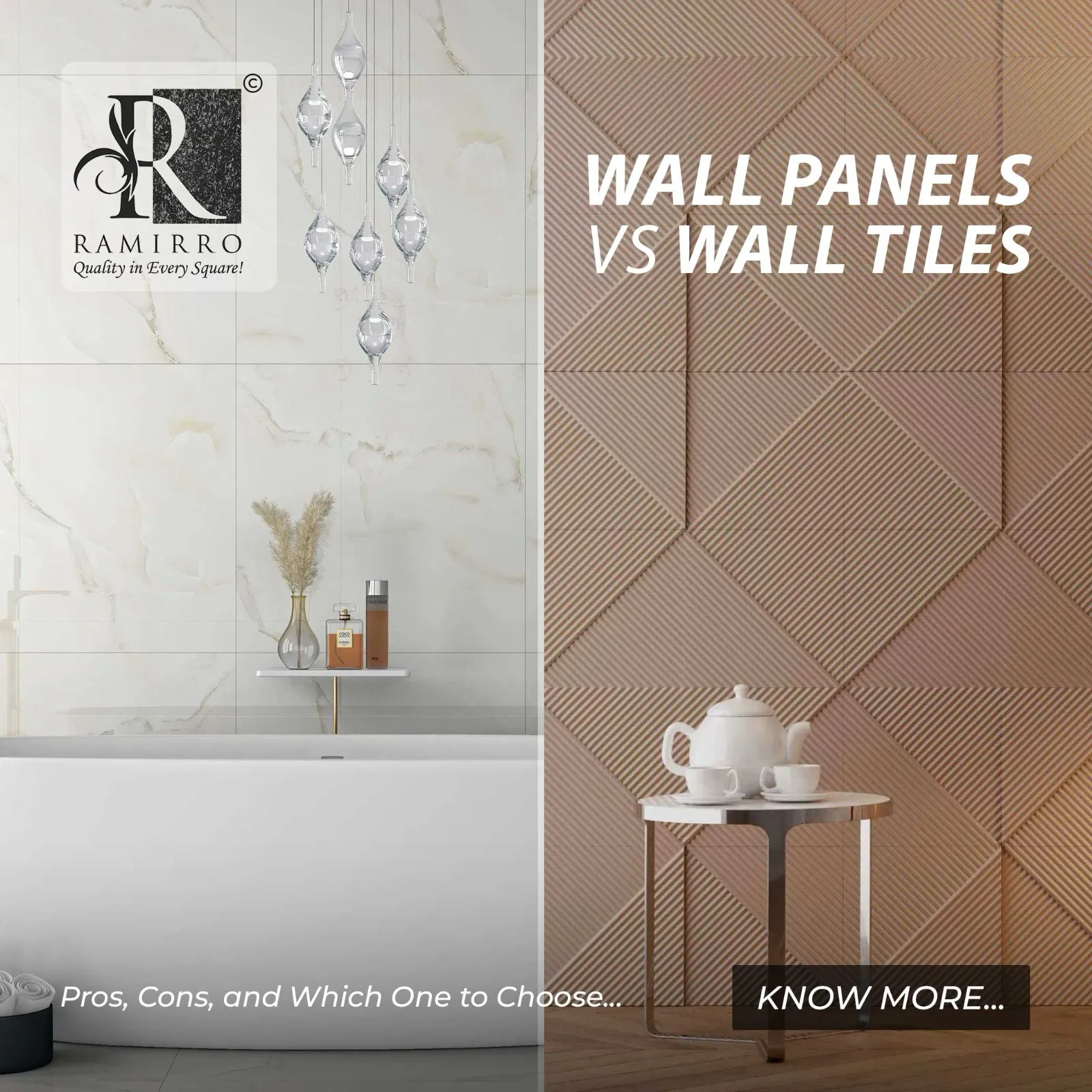 Wall Panels vs Wall Tiles: Pros, Cons, and Which One to Choose - Ramirro