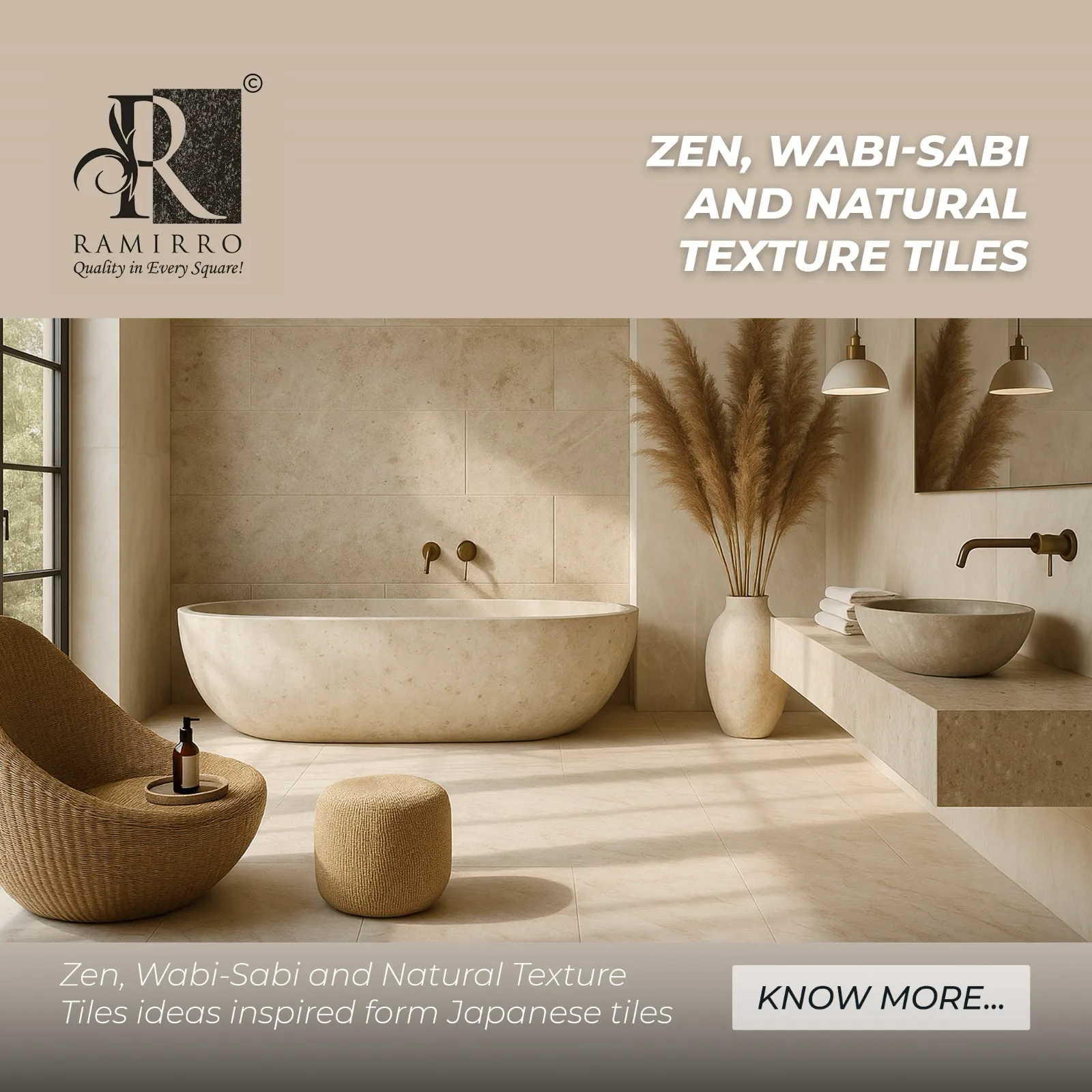 Zen, Wabi-Sabi and Natural Texture Tiles Ideas Inspired form Japanese ...